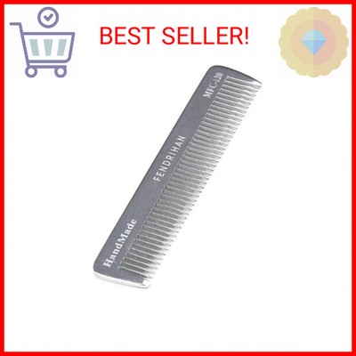 Fendrihan Small 4.6" Sturdy Metal Fine Tooth Barber Pocket Grooming ...