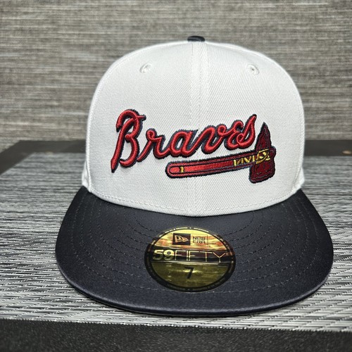 Exclusive New Era Atlanta Braves Hat MLB White Fred Mcgriff RARE - Size ...