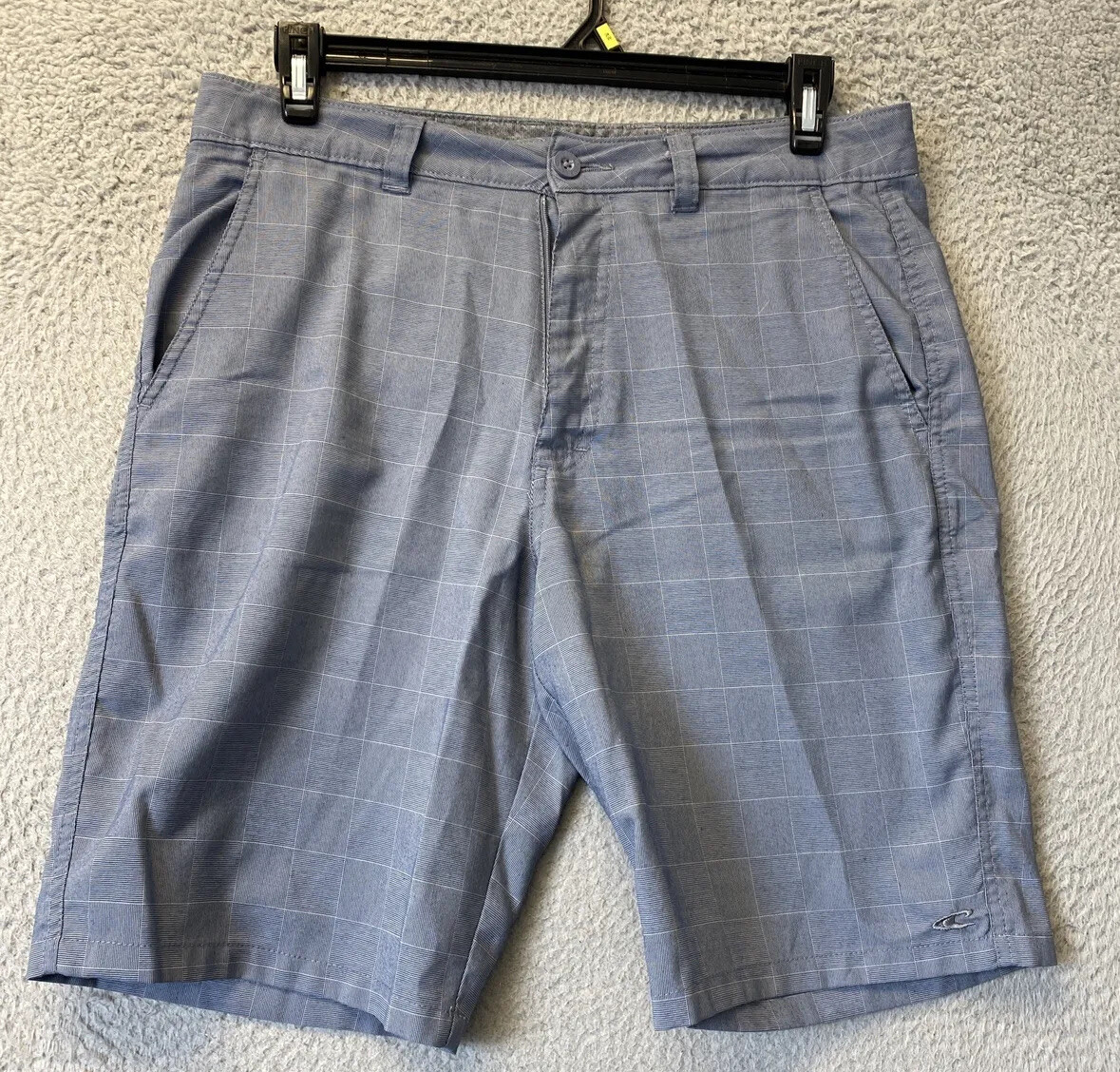 ONeill Golf Shorts Mens 32 Blue Striped Chino Lightweight Athletics/ 44 ...