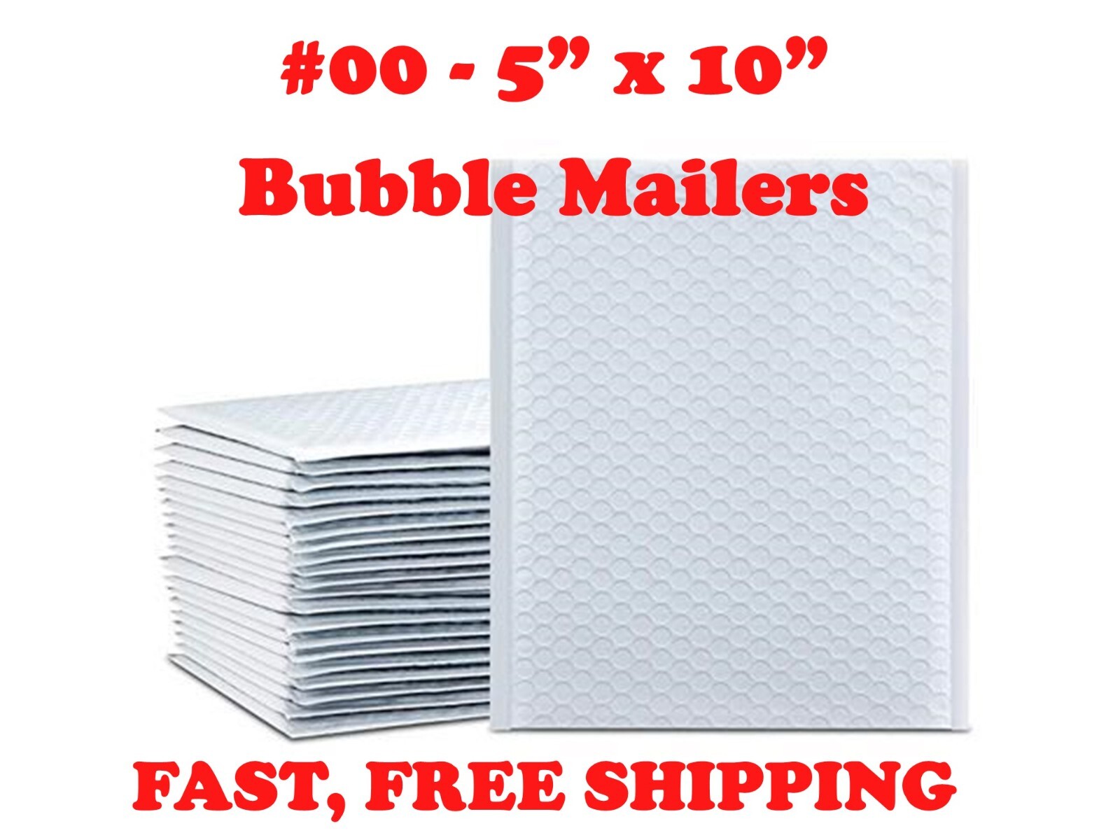 #00 5x10 POLY BUBBLE MAILERS SELF SEAL SHIPPING BAGS ENVELOPES PADDED (5x9) | eBay