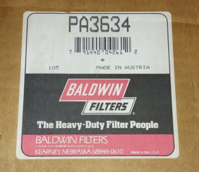 BALDWIN Cab Air Filter Genuine PA3634 One NEW NOS **US Seller** | eBay