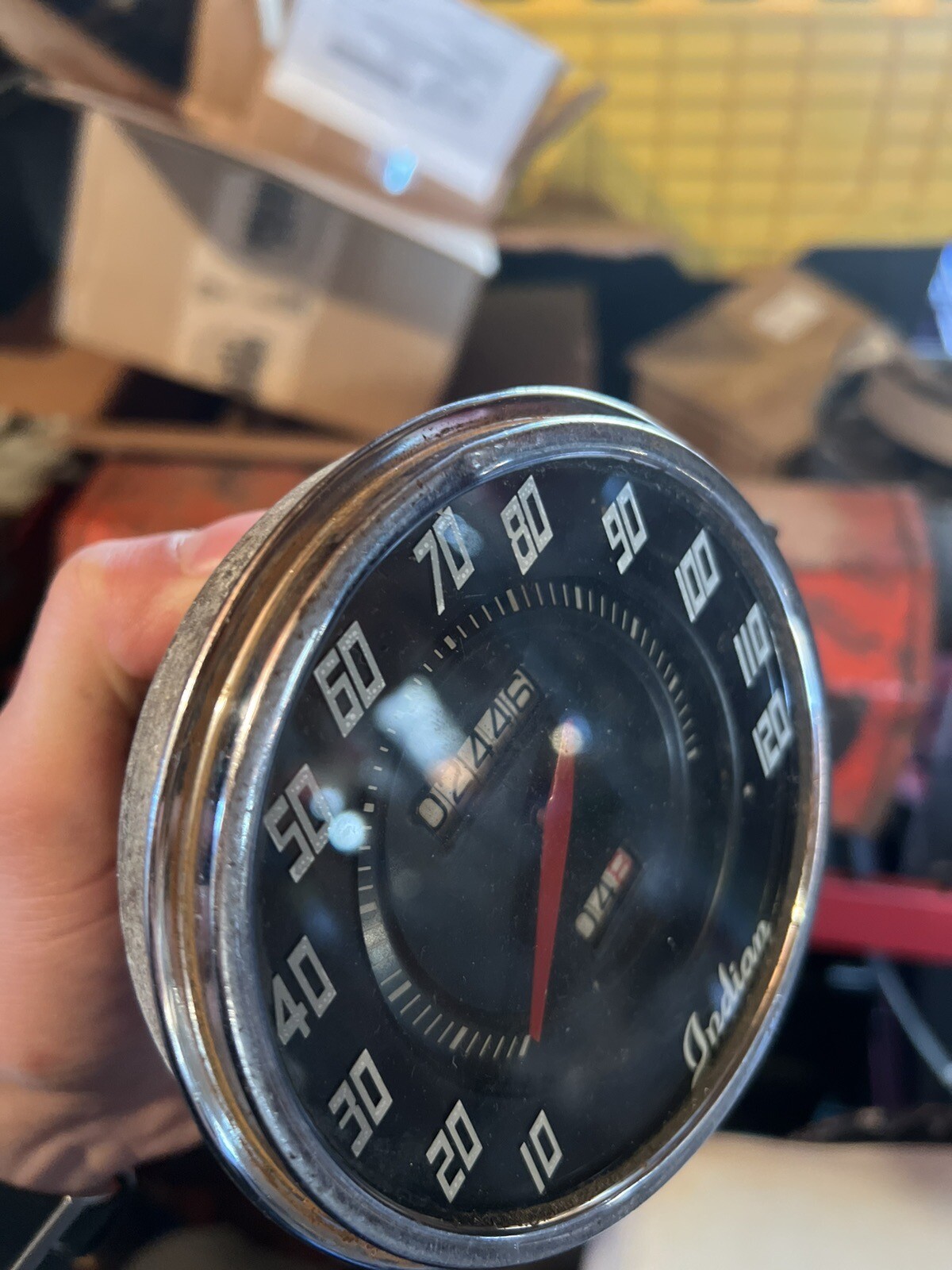 1950s Indian Motorcycle Speedometer | Vintage | Indian