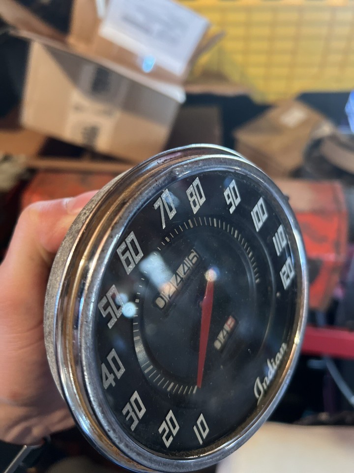 1950s Indian Motorcycle Speedometer | Vintage | Indian