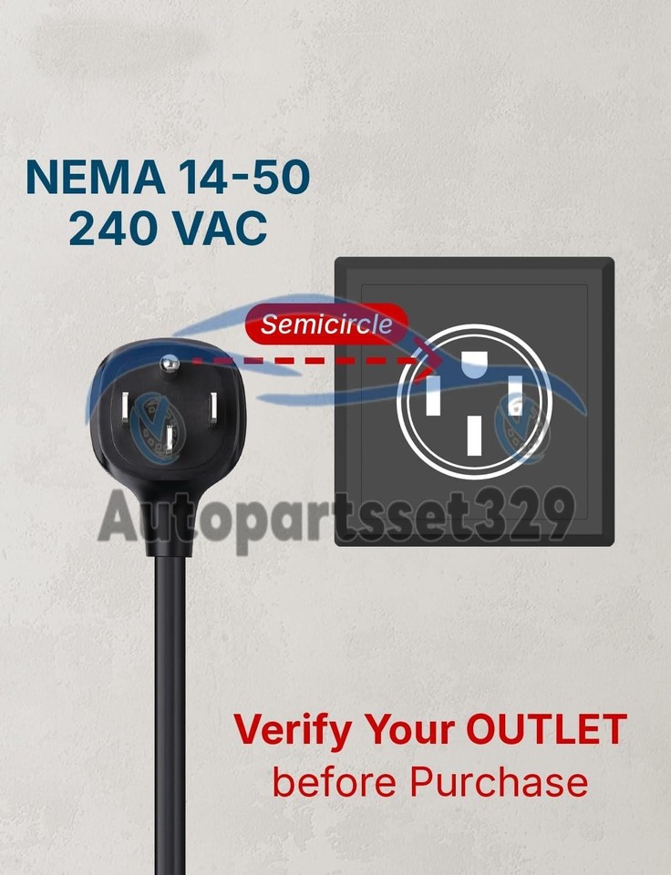 Tesla Charger Adapter FOR Connector Charger Adapter 220v 240v Nema 14 ...