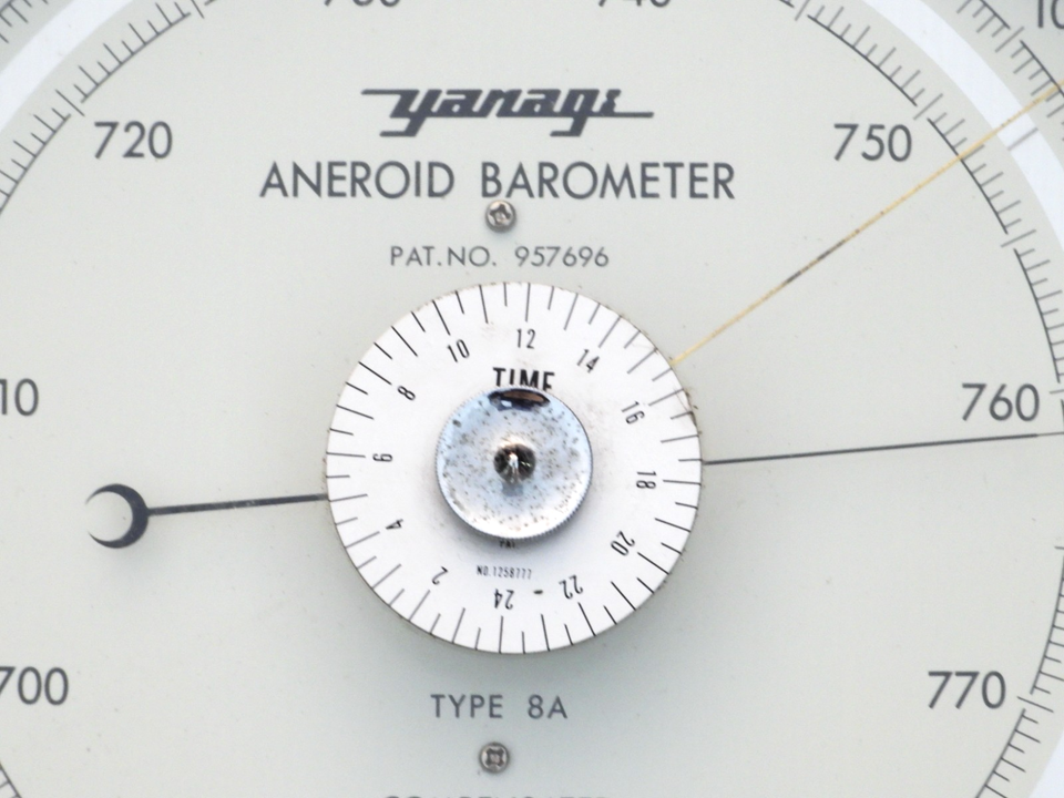 YANAGI JAPAN TYPE 8A COMPENSATED MARINE ANEROID WEATHER PRECISION ...
