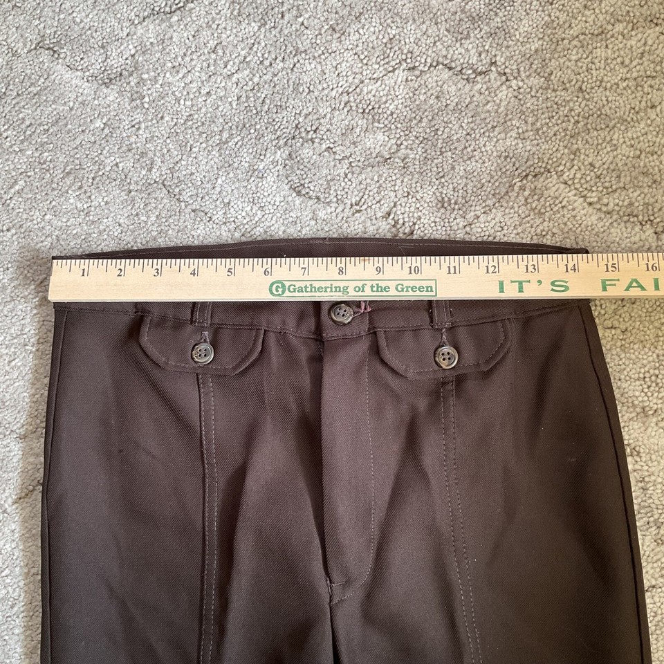 Angels Flight Tobias Kotzin Disco Bell Bottom Pants Brown Vintage 1970s ...
