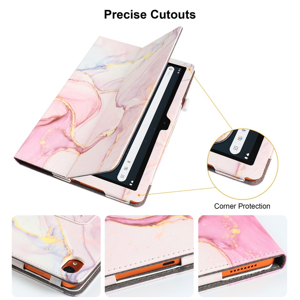 Onn 11'' Tablet Pro Case (2024 Model) Leather Folio Cover for Onn 11 ...