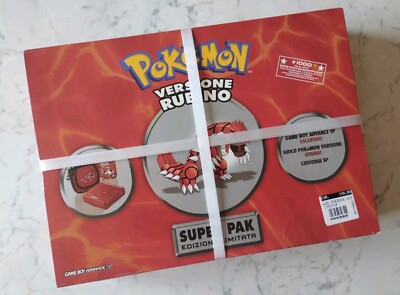 Sealed Super Pak Nintendo Game Boy Advance SP Pokémon Rubis Rubin Ruby ...