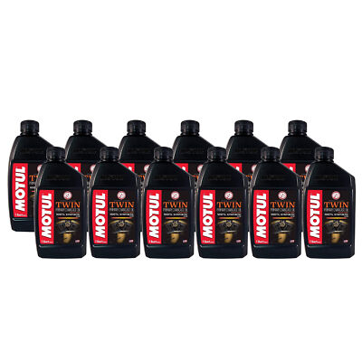 Motul TWIN PRIMARY & CHAIN CASE OIL 100% triple synthetic 12Qt Gear Oil ...