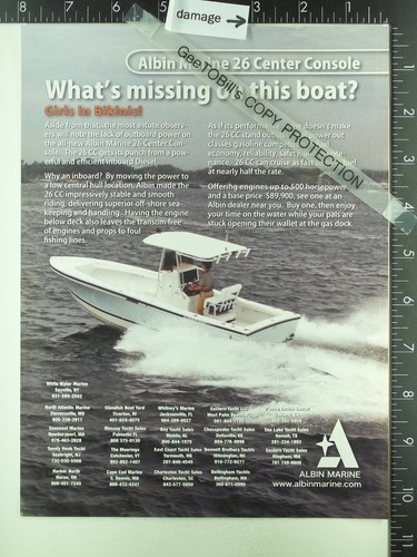 2006 ADVERTISING for Albion Marine 26 Center Console boat | eBay