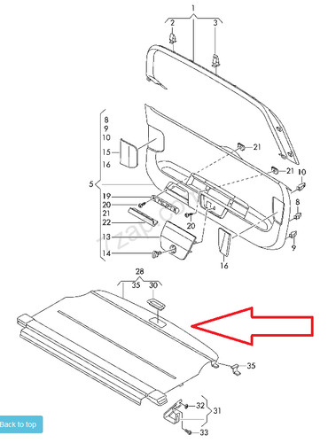 NEW VW PASSAT 3G B8 PARCEL SHELF COVER 3G986787145W OEM | eBay