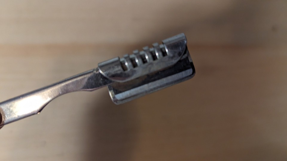 Vintage Weck & Co. NY Weck Straight Razor Small Blade Used VTG Cream ...