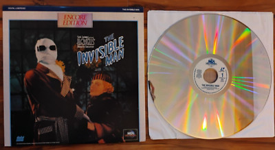 The Invisible Man Laserdisc Complete Near Mint Encore Edition ...