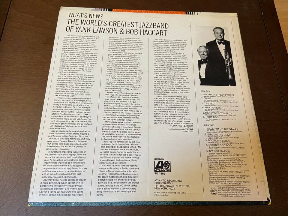 What's New~World's greatest Jazz Band~Yank Lawson, Bob Haggart~PROMO ...