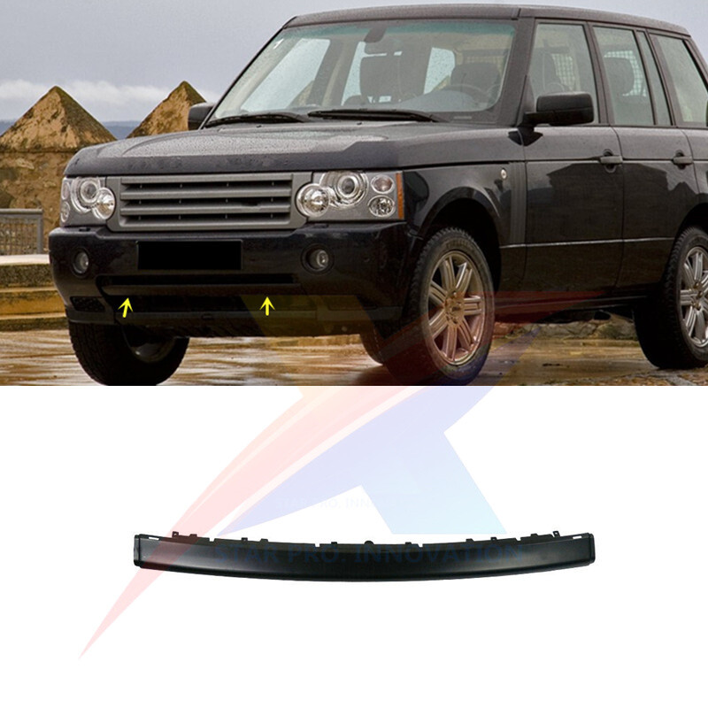 For Range Rover L322 06-09 Black Front Bumper Center Air Deflector ...