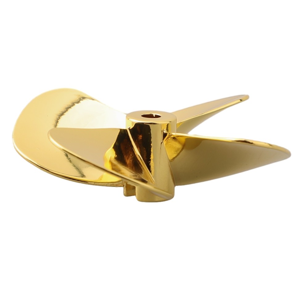 1pc RC Boat Model 55mm/60mm Metal Propeller 4-Blades 4mm Shaft for RC ...