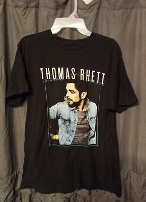 THOMAS RHETT LIFE CHANGES TOUR 2018 MEN'S BLACK T-SHIRT SIZE LARGE | eBay