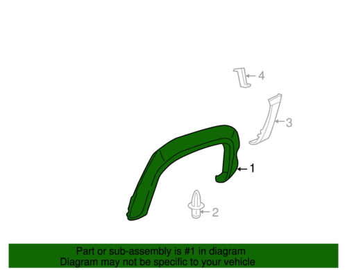 GM Primed Front Driver Side Fender Flare 15829688 | eBay