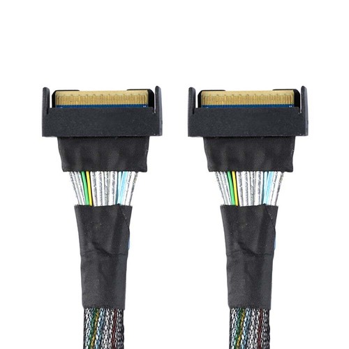 Cablecc PCI-E 5.0 Mini Cool Edge IO Slimline 8i to MCIO 74Pin Extender ...