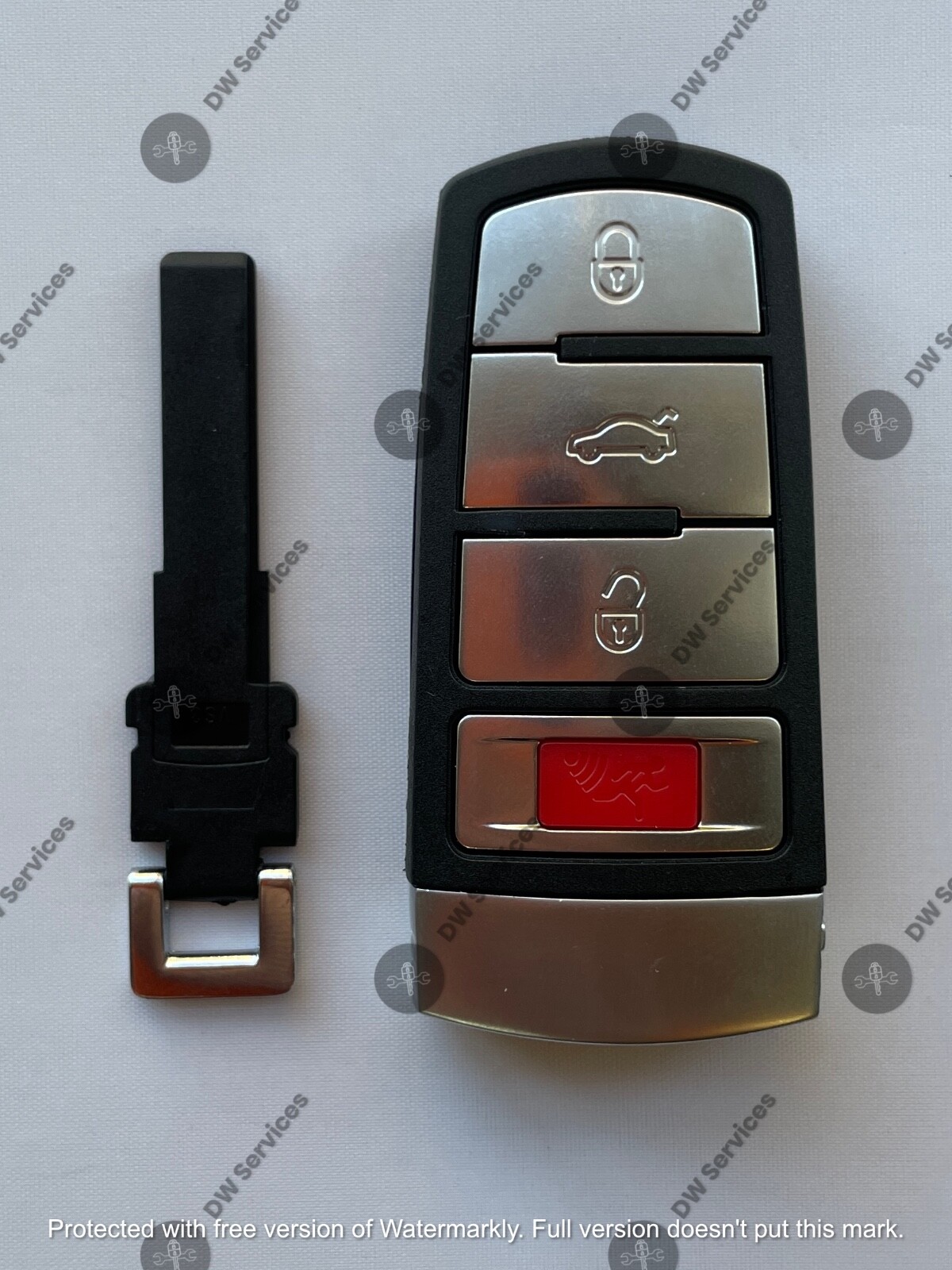 NEW! Volkswagen 4-Button Remote SLOT Key fob for Passat / CC | eBay
