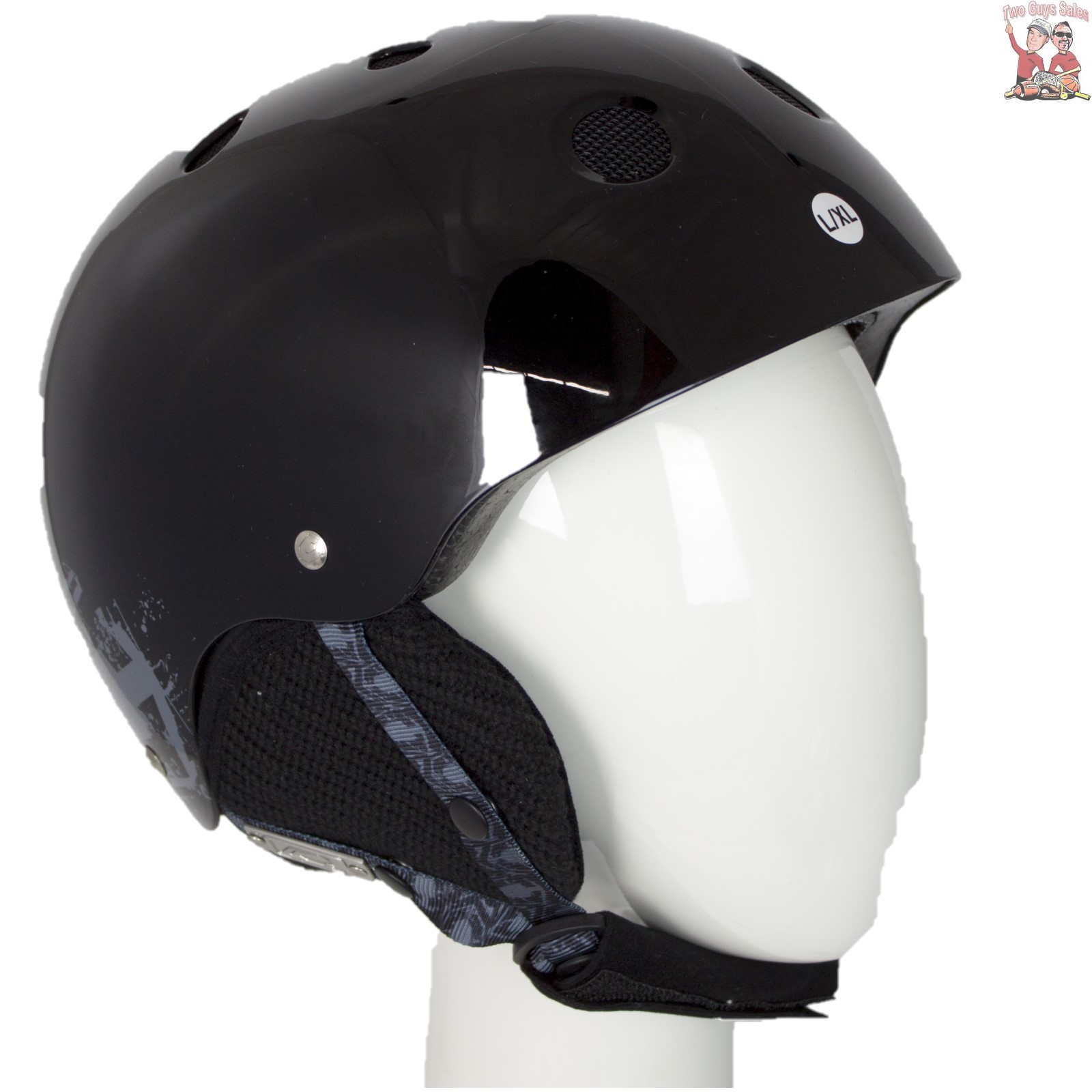 NEW High End $120 Adult Mens Capix Black Team Snowboard Ski Helmet SM ...