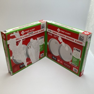 First Alert SMC0210V 2-in-1 Smoke & CO Alarm 10-Year Battery (Lot of 4 ...