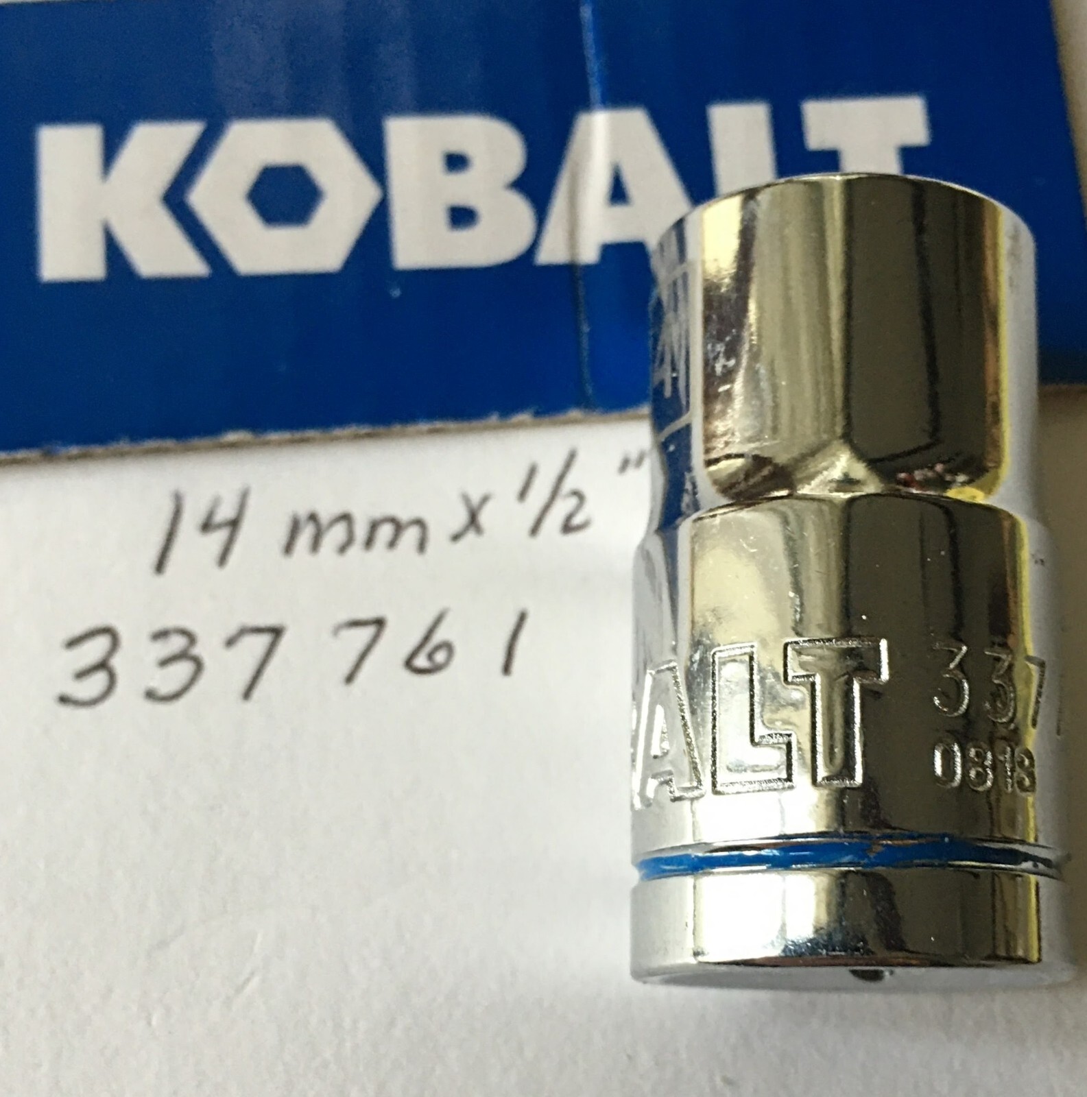 Kobalt 1/2-in Drive Metric 14mm 12 Point Shallow Socket 337761 for sale ...