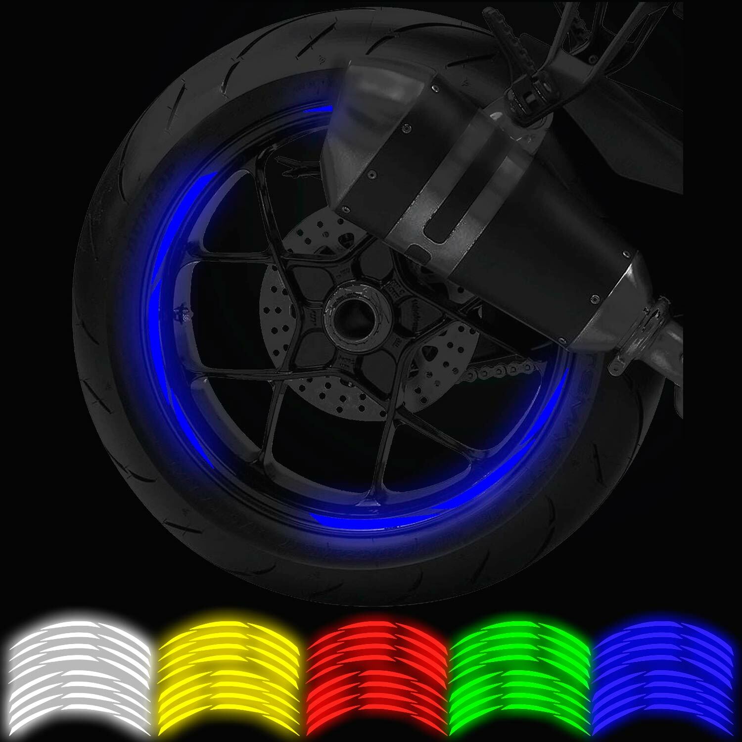 Reflective Rim Stripe Wheel Tape Decal Stickers For Yamaha R3 R25 XJR ...
