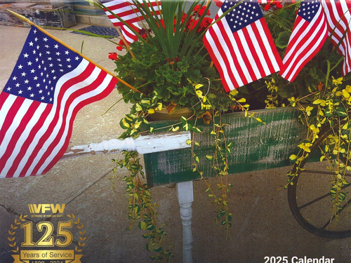 Veterans of Foreign Wars VFW 2025 Wall Calendar Patriotic Scenes Famous ...