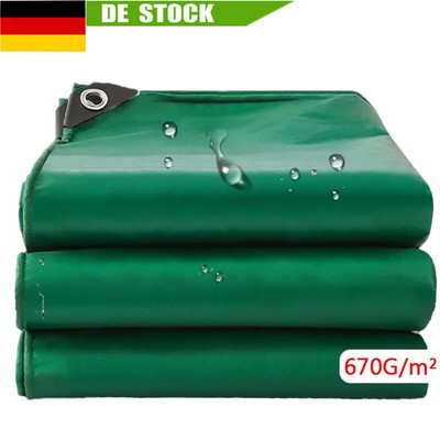 Abdeckplane LKW Plane Wasserdicht mit Ösen Extra Stark 670g/m² PVC ...