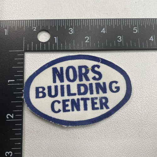 Vtg NORS BUILDING CENTER Advertising Patch C285 | eBay