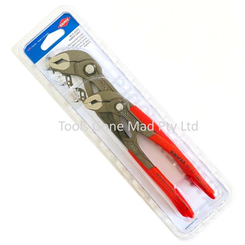 KNIPEX 2pc 180mm 250mm Multi Grips Cobra Water Pump Pilers Set - 87 01 ...