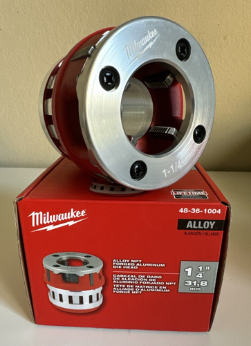 Milwaukee Tool 48-36-1004 Forged Aluminum Alloy Die Head 1-1/4" NPT | eBay