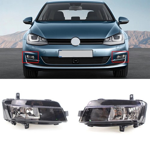 1 Pair For VW Golf 7 MK7 2013 2014-2017 Front Bumper Fog Light With ...