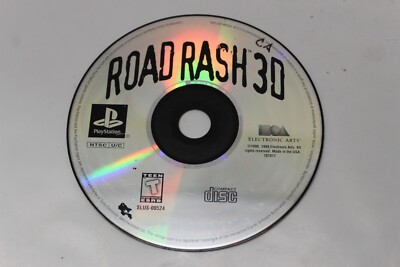Road Rash 3D (PS1, 1998) Disc Only Silver Disc | eBay