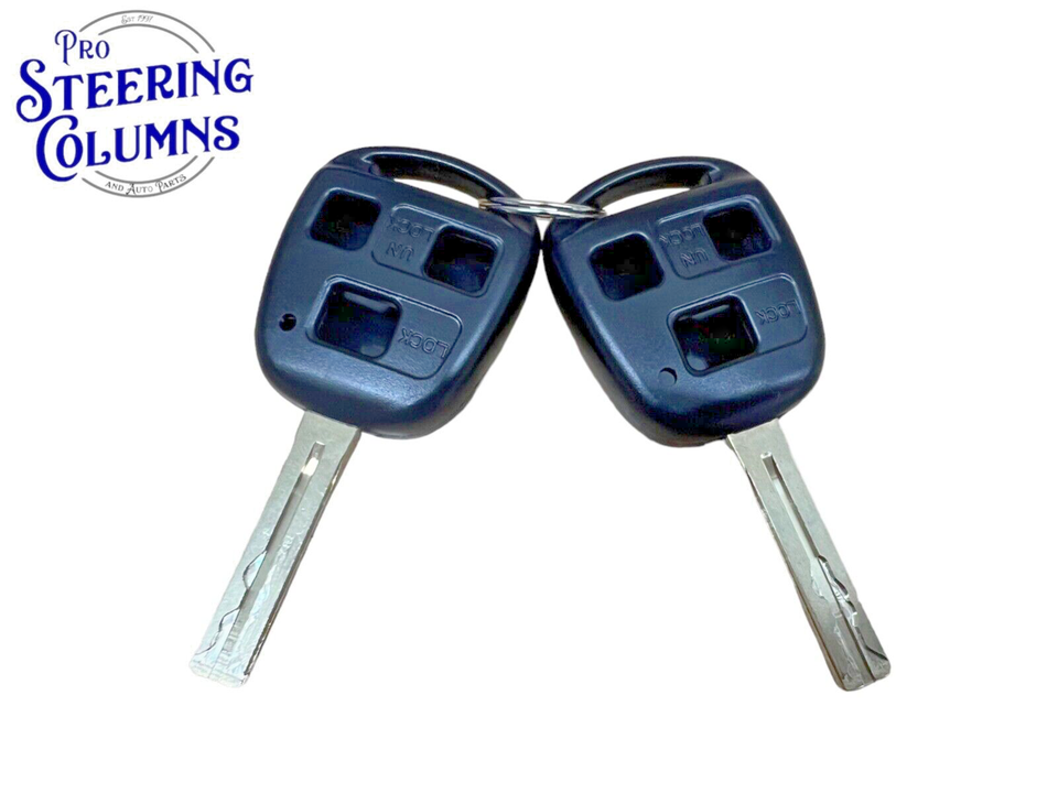 04-06 RX330 07-10 RX350 IGNITION & DOOR LOCK CYLINDER SET 2 KEY SHELLS ...