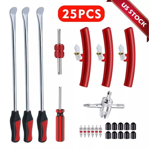 Steel Tire Spoon Lever Iron Tool Kit Professional Motorcycle Tire ...