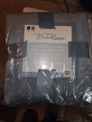 Bella Russo bedding solid flannel throw. 100% polyester Size 50" X 60 ...