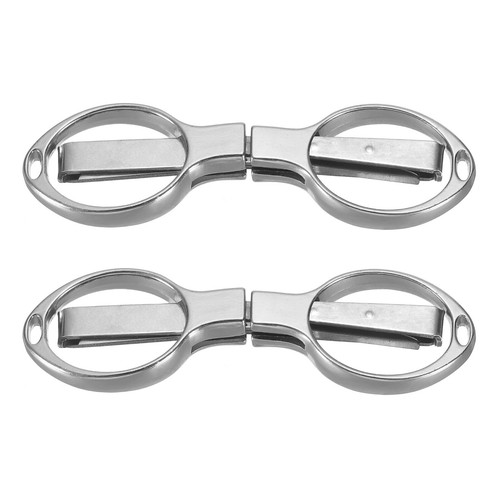 2 Pcs Folding Scissors Non-Rust Portable Mini Scissors Travel Small ...