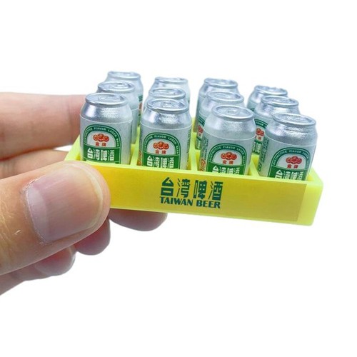 1Set 1:6 Dollhouse Miniature Beer Can Mini Drink Bottle W/Box Kitchen ...