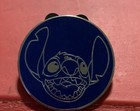 Disney Lilo and Stitch Surprised Face Round Blue Pin 2016 | eBay