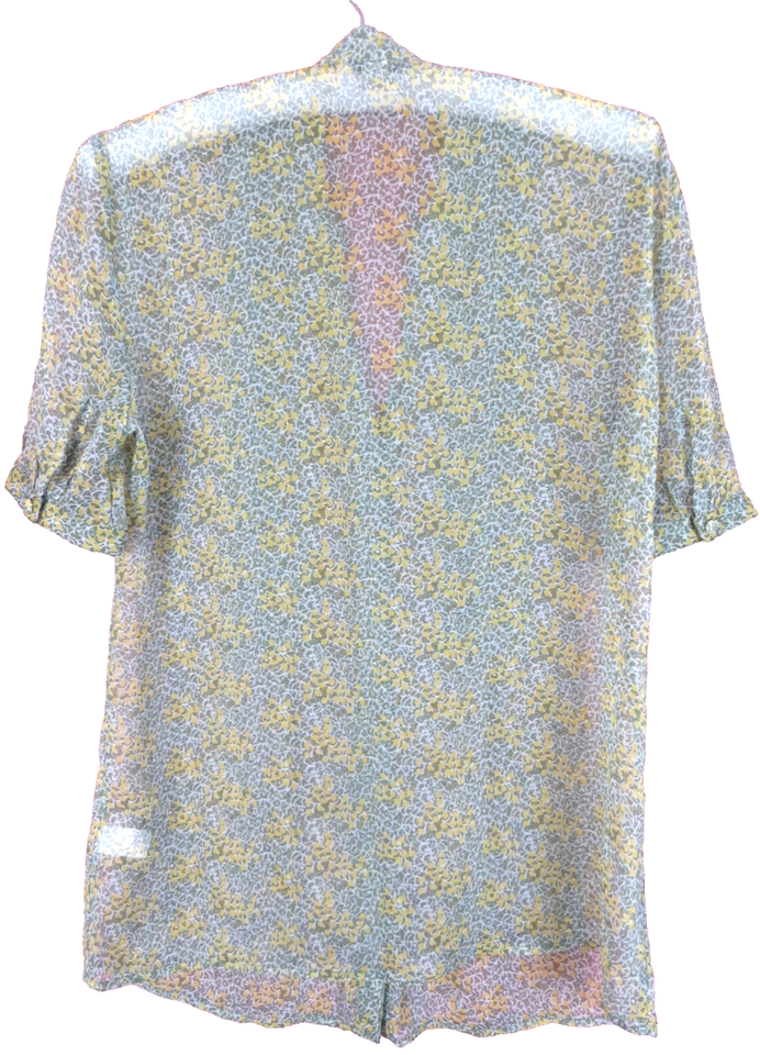 TB07730- BANANA REPUBLIC Women's 100% Polyester Blouse Short Sleeve ...