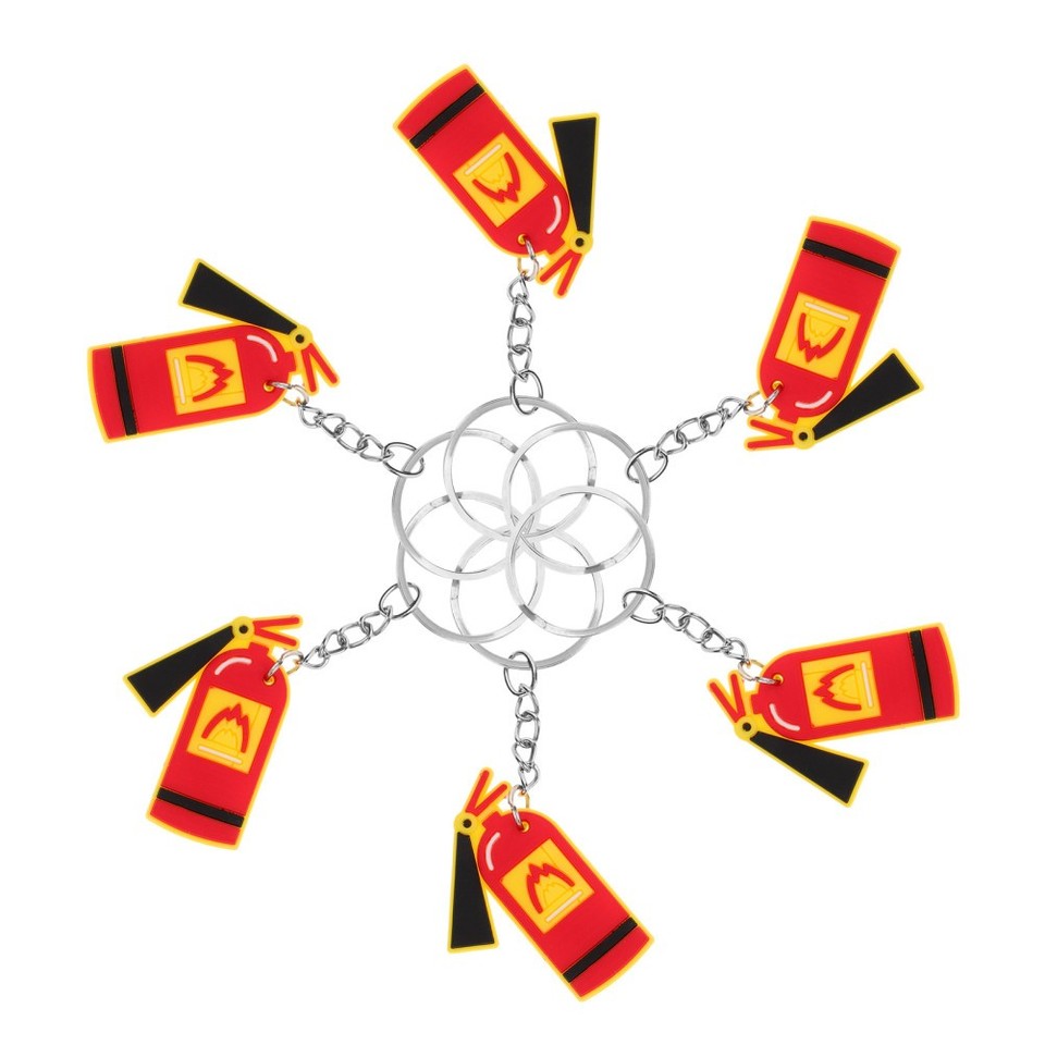 6 Pcs Bag Decoration Pendant Key Hanging Prop Cute Keychain Pendants ...