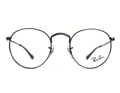 Ray-Ban Eyeglasses Frame RB3447V ROUND METAL 3118 Black Round Wire Rim ...