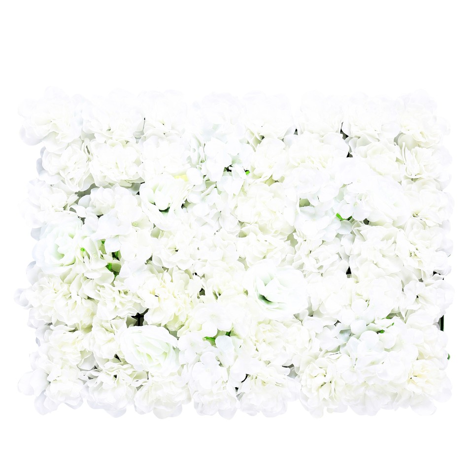 Artificial Flower Wall Panels 20 Pcs Flower Mats Silk Flower Panels ...