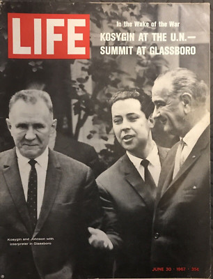 JUNE 1967 LIFE MAGAZINE KOSYGIN UNITED NATIONS SUMMIT LBJ SPENCER TRACY ...