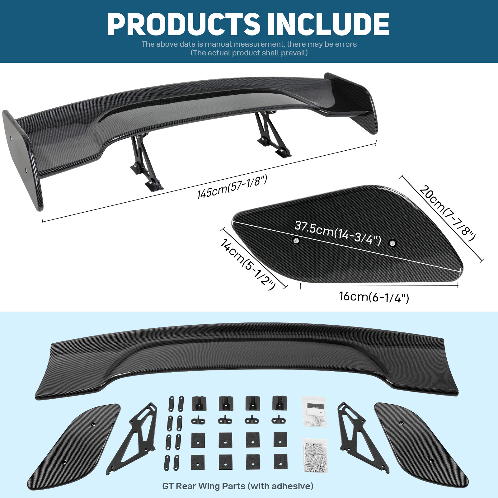 For Nissan Fairlady Z 300ZX CARBON FIBER 57'' Rear Trunk Spoiler Wing ...