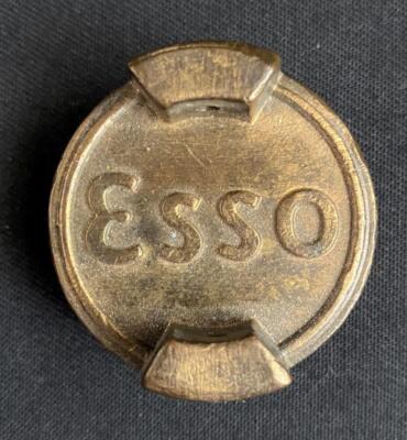 ESSO 2 TWO GALLON PETROL CAN CAP ORIGINAL VINTAGE BRASS SCREW THREAD ...