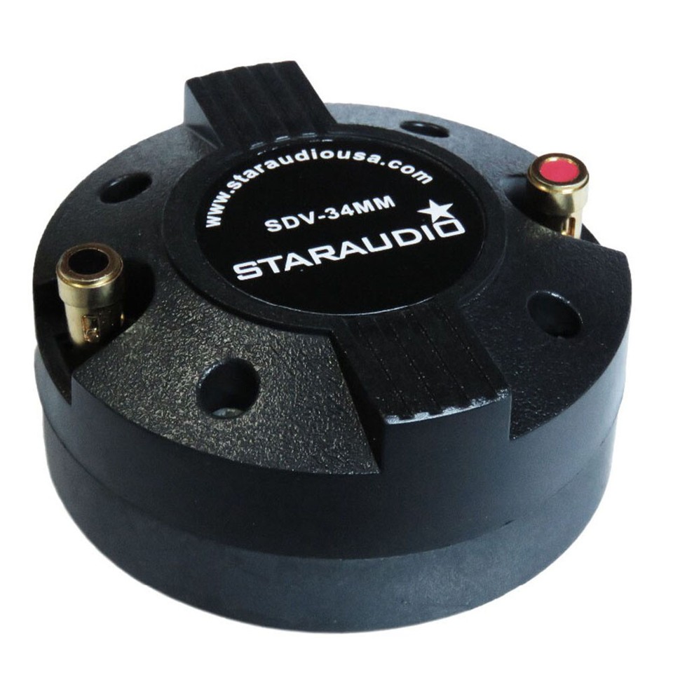 1.35" 34MM 2000 Watts Speaker Driver Tweeter Screw-On Horn Compression ...