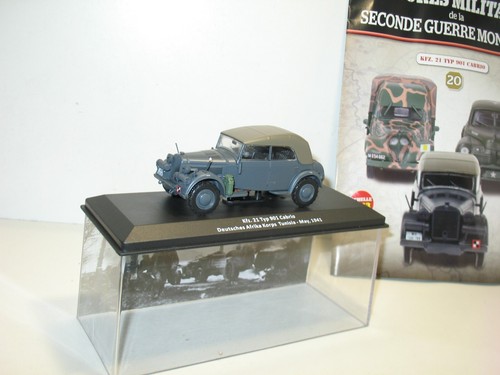 Altaya 1:43 Collection Car Military, Kfz 21 Typ 901 Cabrio Germany ...